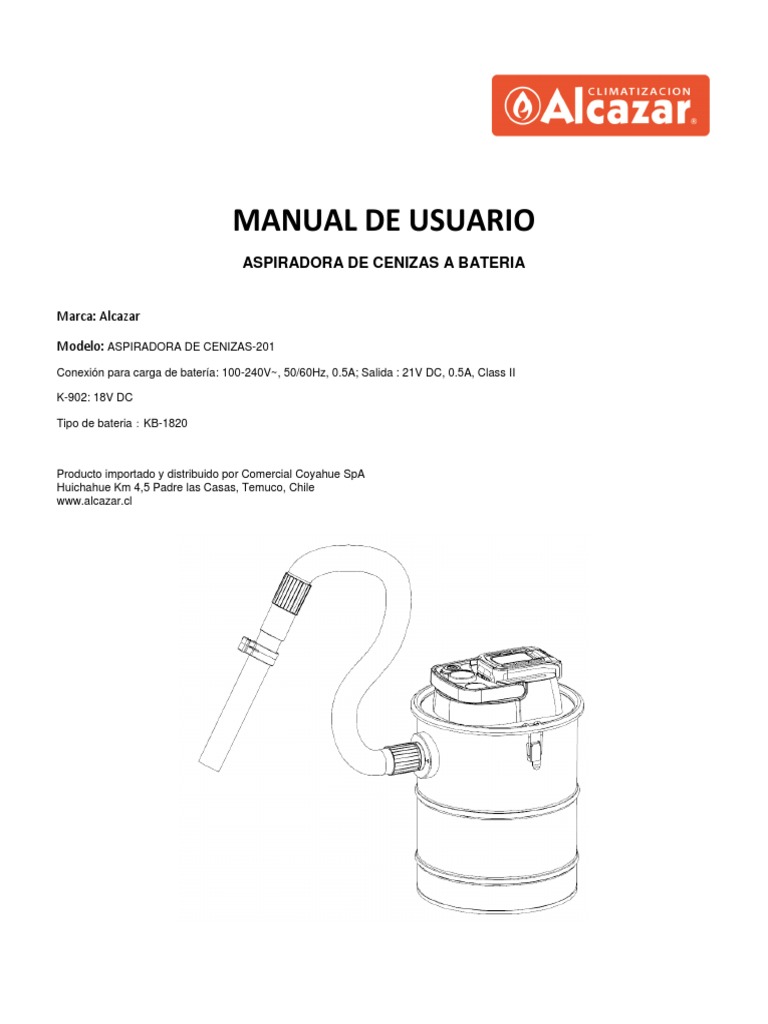 Manual de Usuario Aspiradora | PDF | Aspiradora | Bienes manufacturados