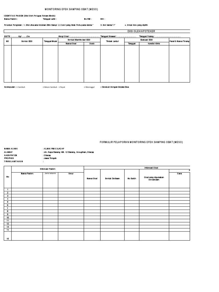 Ep.11 Pencatatan Dan Pelaporan MESO | PDF