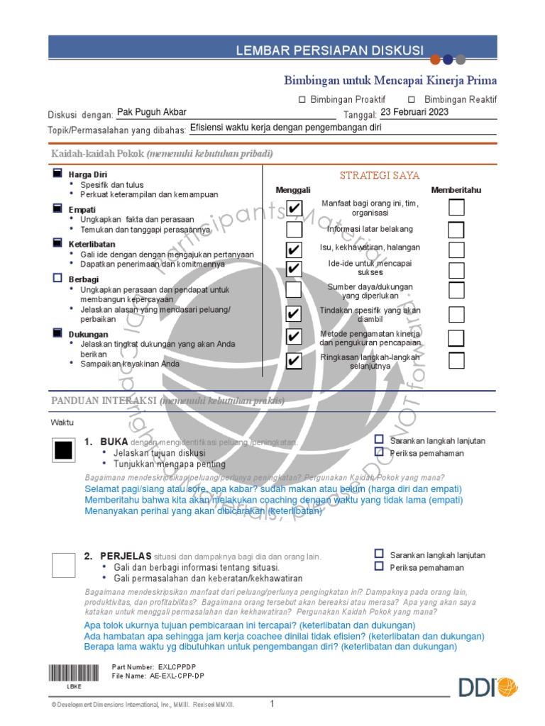 CPP DP | PDF | Karier & Perkembangan | Bisnis