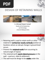 RC Retaining Wall Design Example ACI | PDF | Weight | Force
