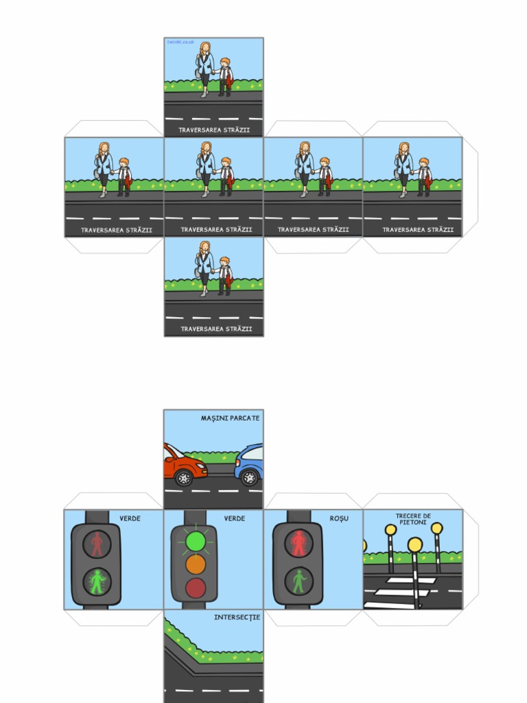 Road Safety Dice Romanian | PDF
