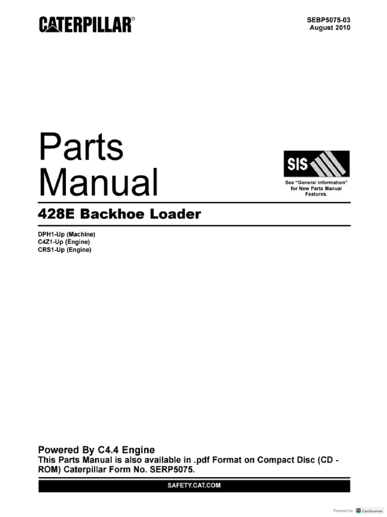 Retrocargador Cat 428e | PDF
