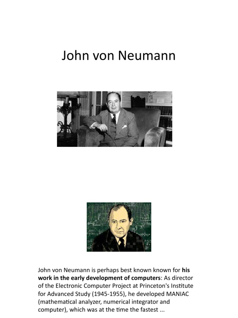 John Von Neumann | PDF
