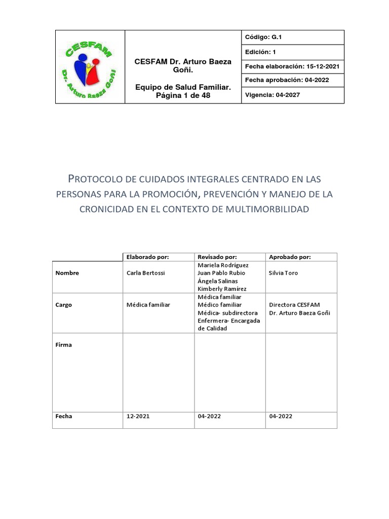 Protocolo de Cuidados Integrales ECICEP CABG | Descargar gratis PDF ...