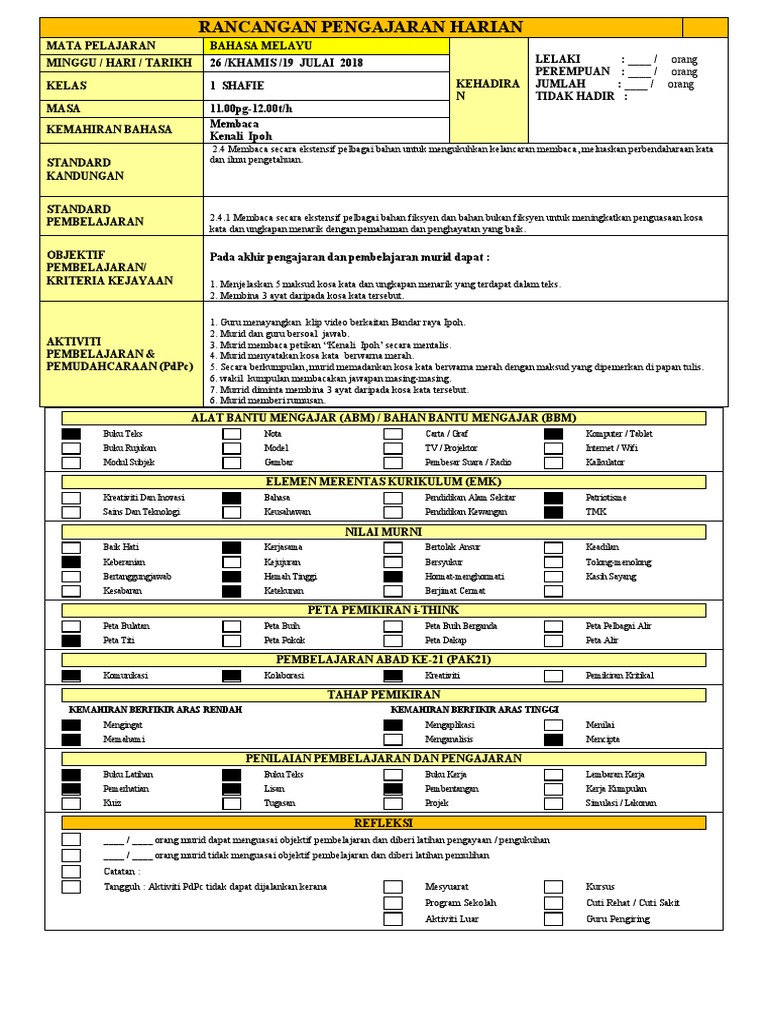 Kemahiran Berfikir Aras Rendah Kemahiran Berfikir Aras Tinggi | PDF
