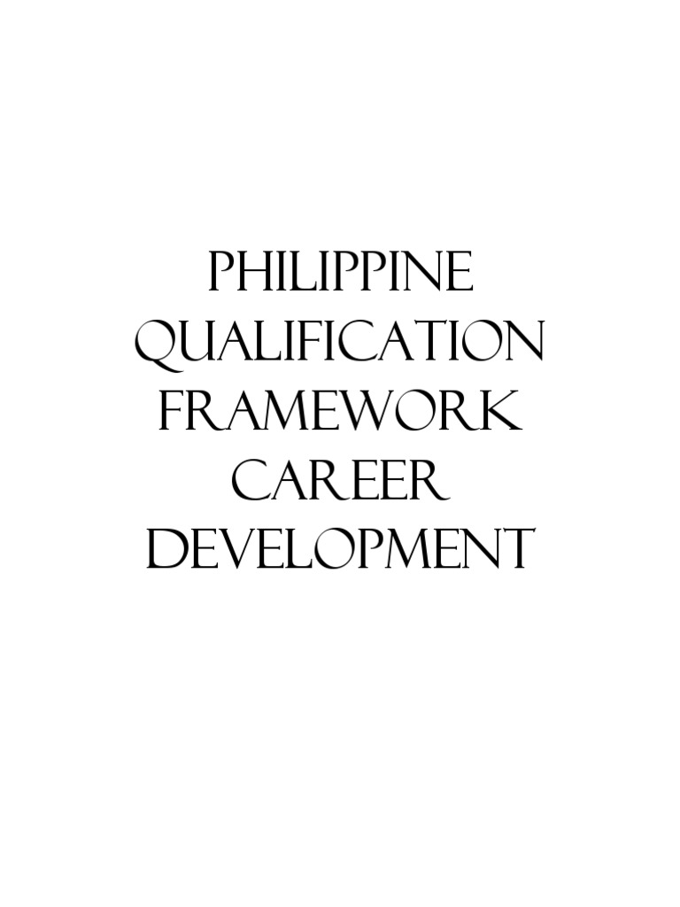 Philippine Qualification Framework Guide | PDF | Finance & Money Management