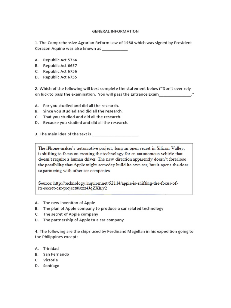 General Information | PDF