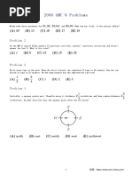 2025 AMC 8 Problems and Answers | PDF