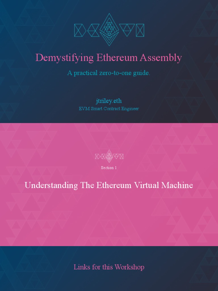 Demystifying Ethereum Assembly | PDF | Pointer (Computer Programming) | Computer Data Storage