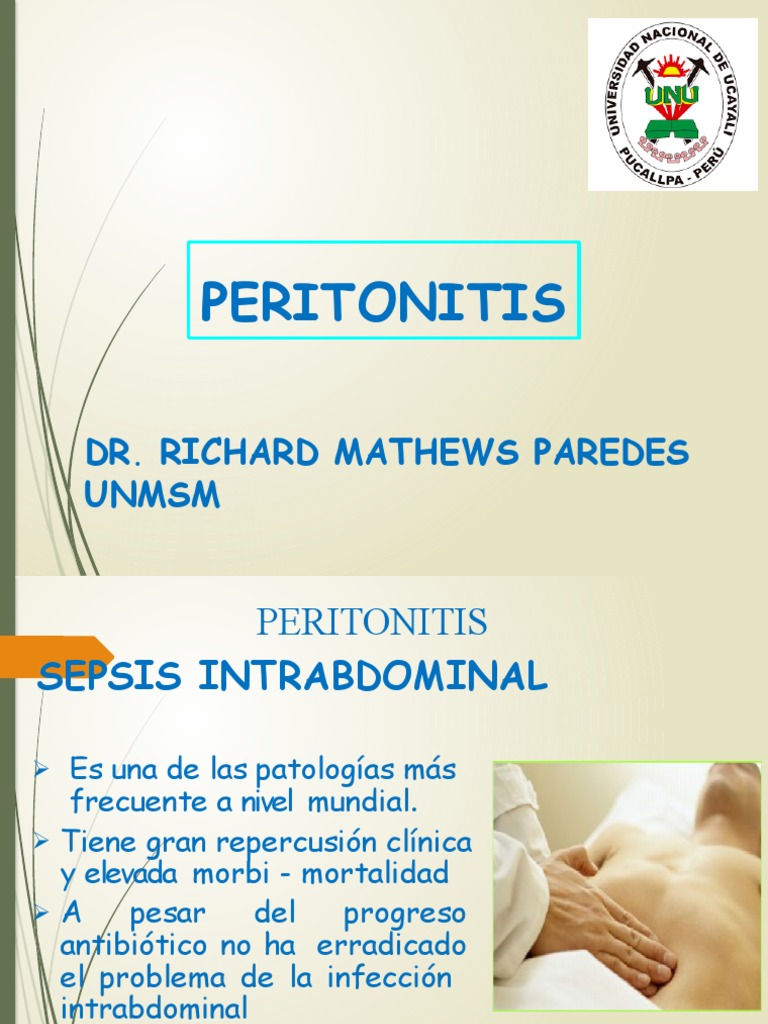 Peritonitis 1 | PDF | Especialidades Medicas | Medicina CLINICA