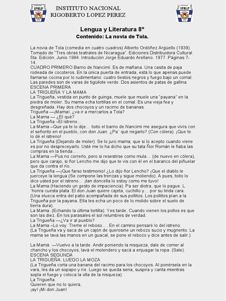 La Novia de Tola. | PDF