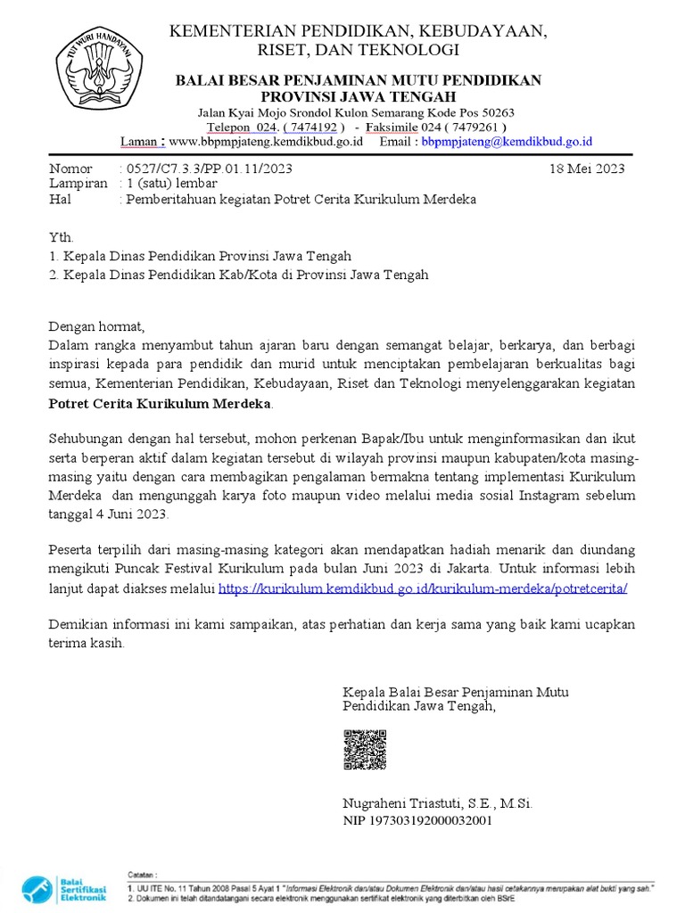 Potret Cerita Kurikulum Merdeka 2023 | PDF | Ilmu Sosial | Perjalanan