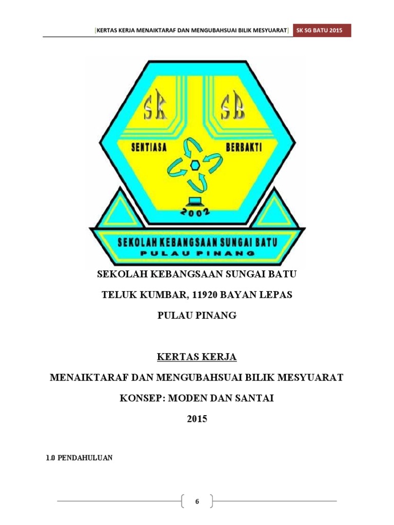 Dokumen - Tips Kertas Kerja Keceriaan Bilik Mesyuarat | PDF