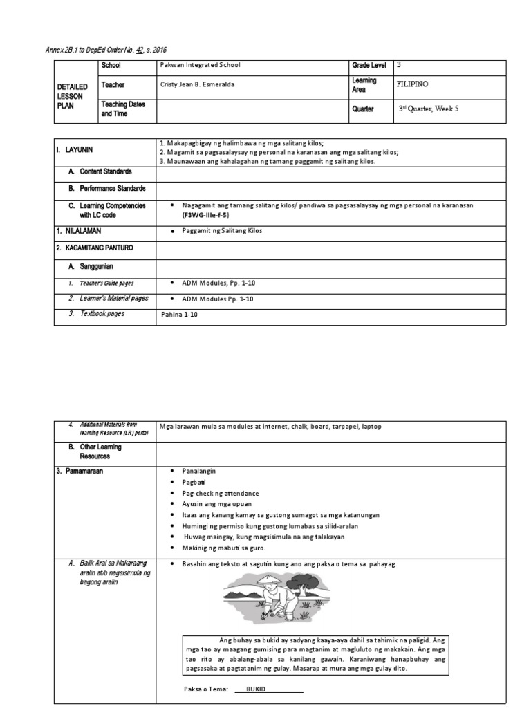 CO1 Lesson Plan | PDF