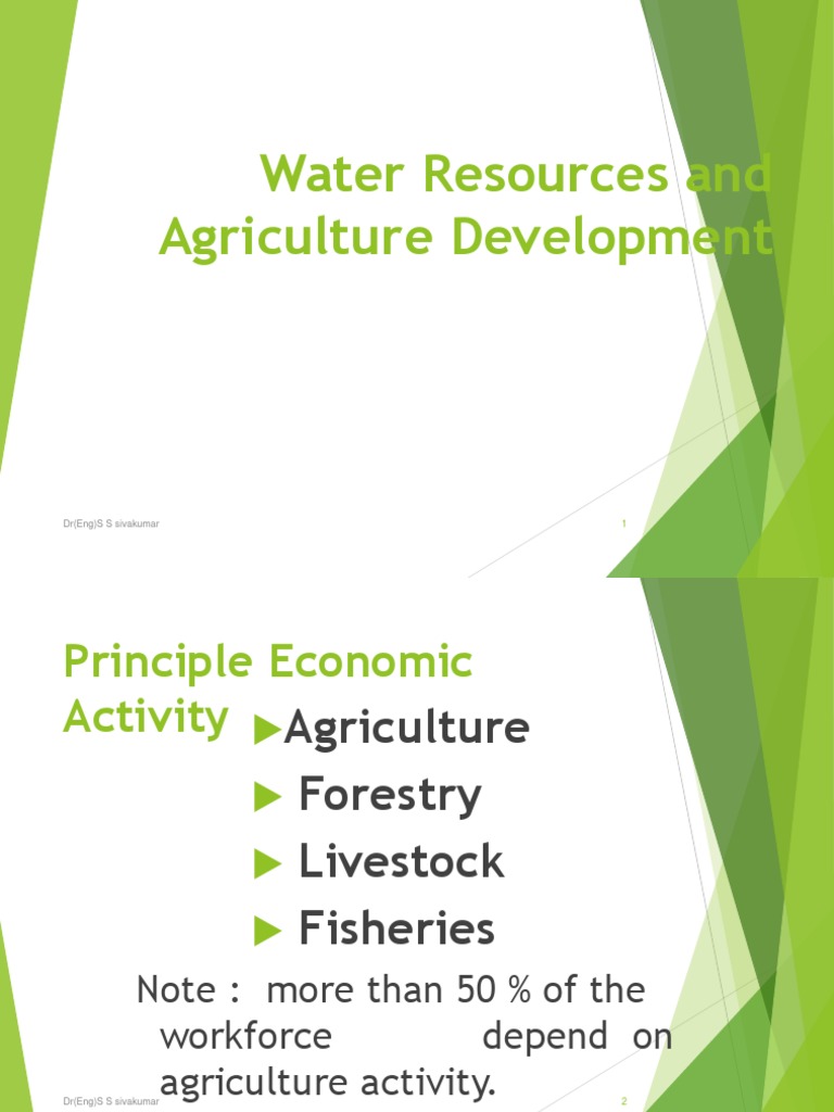 L2 Water Resource and Agriculture Development | PDF | Agriculture ...