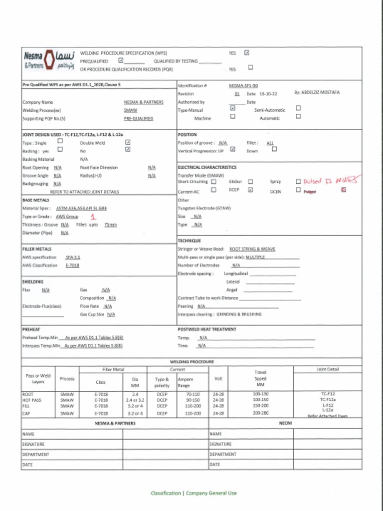 Steel Structural WPS | PDF