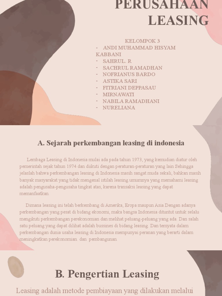 BLK (Perusahaan Leasing) | PDF