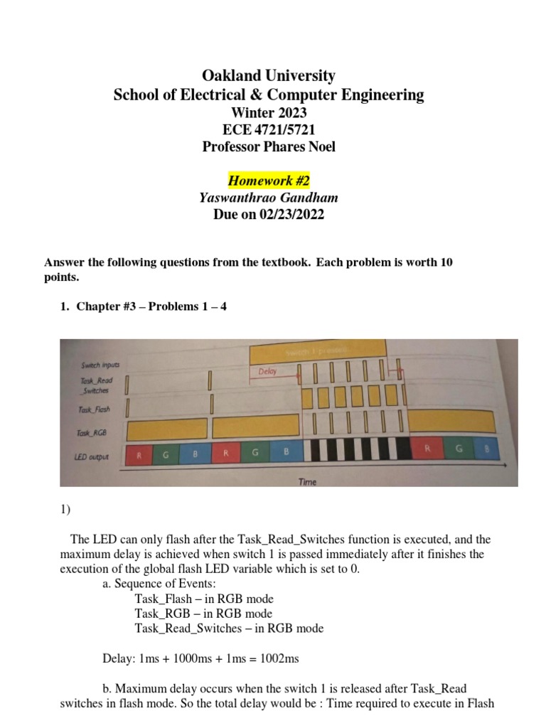 ECE 4721 - 5721 Homework 2 | PDF | Electricity | Electronic Engineering