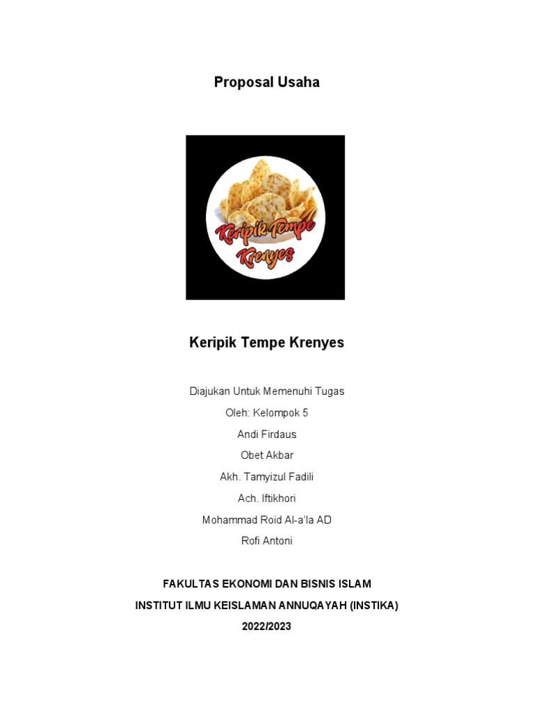 Usaha Keripik Tempe Krenyes | PDF