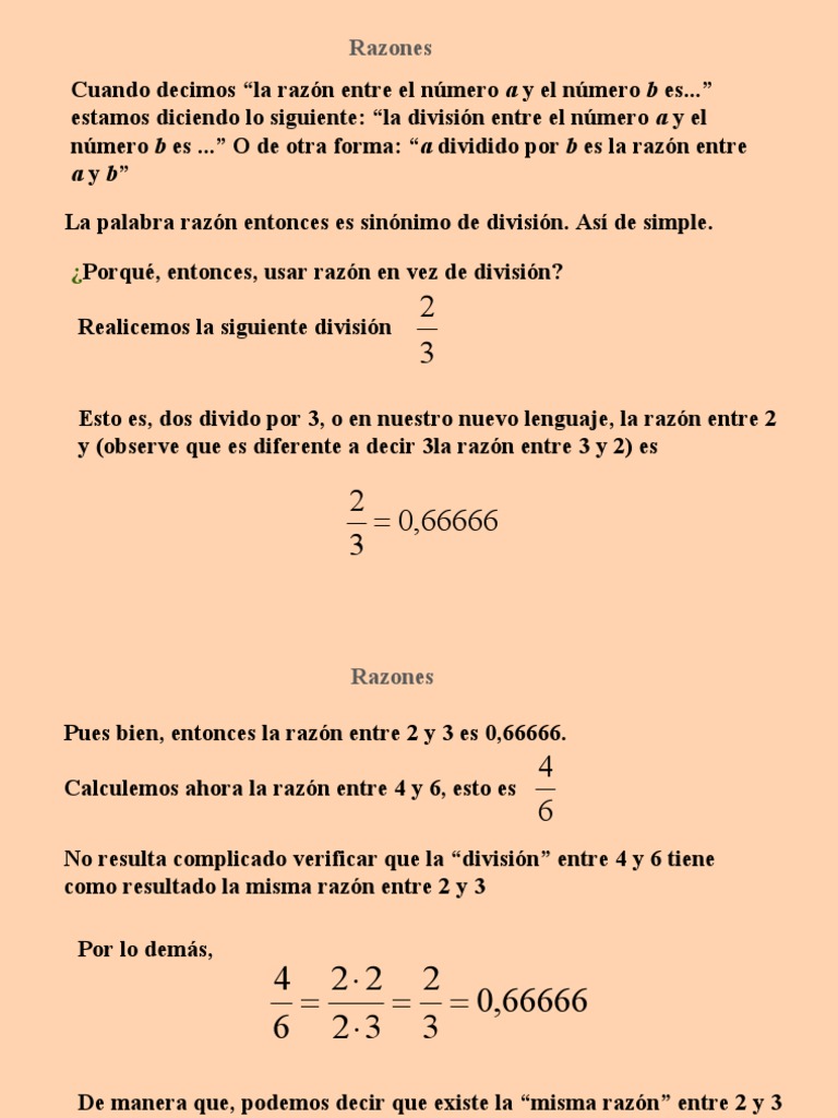 Razon Matemática | PDF | Science