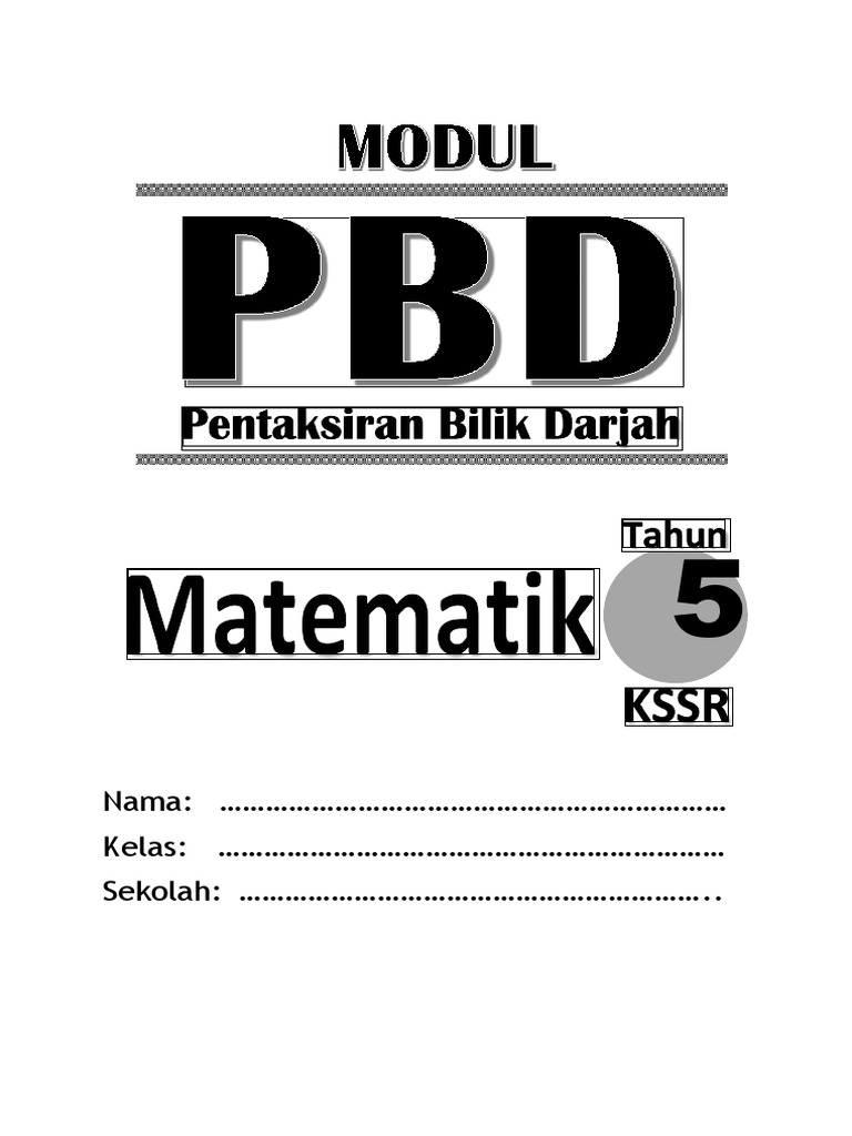 Modul PBD Matematik Tahun 5 | PDF
