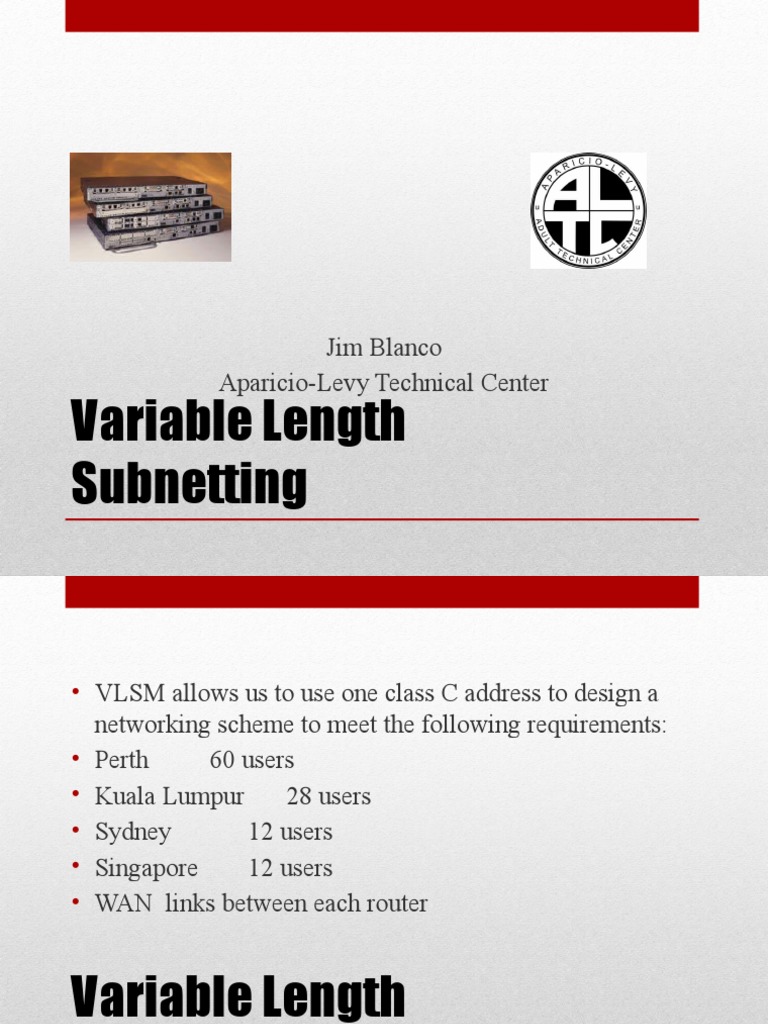 VLSM for Efficient Network Design | PDF | Network Protocols | Wide Area ...