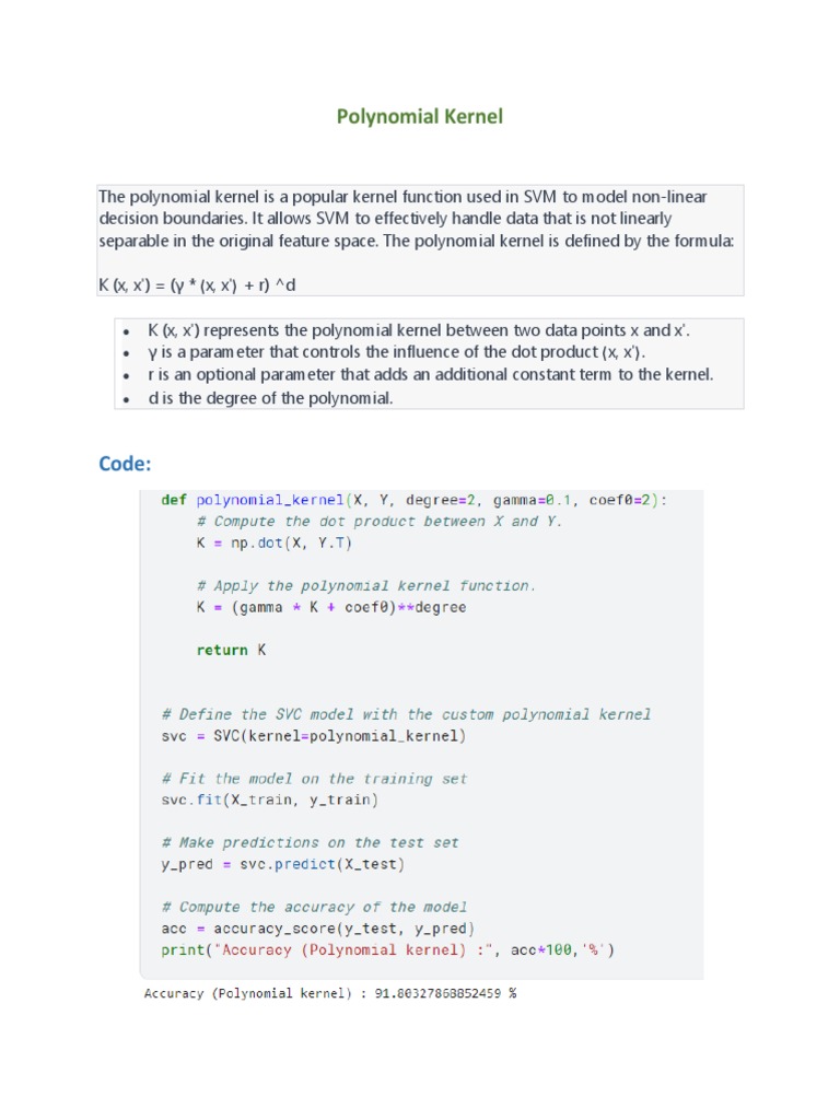 Polynomial Kernel Pdf Support Vector Machine Polynomial 