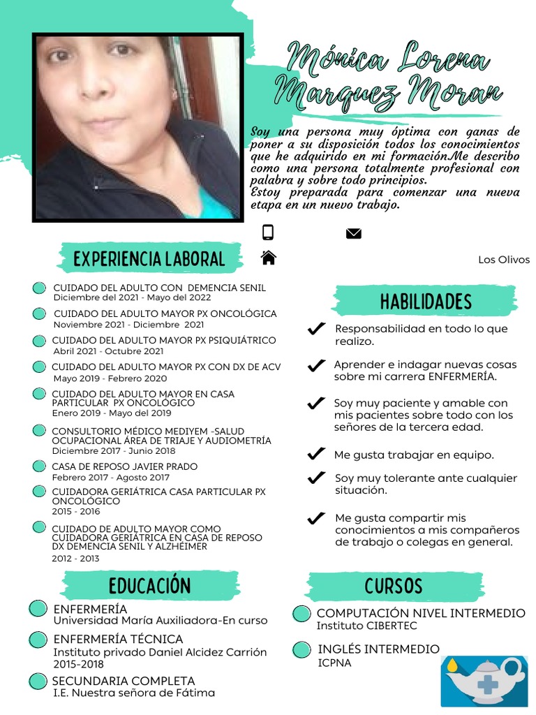 CV Lorena Marquez | PDF | Especialidades Medicas | Ciencias de la Salud