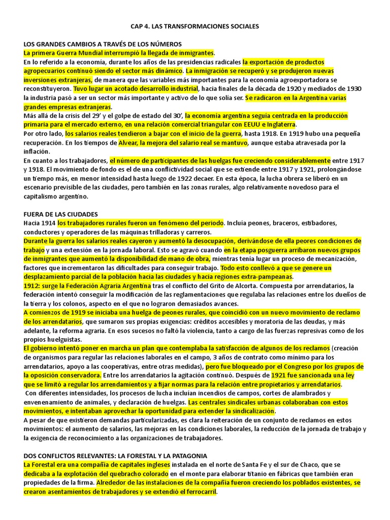 RESUMEN - Cattaruzza Cap 4. | PDF