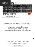 Pagkakaiba NG Pasalita at Pasulat Na Diskurso | PDF