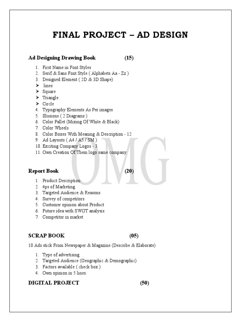 Ad Design Project Overview | PDF | Art