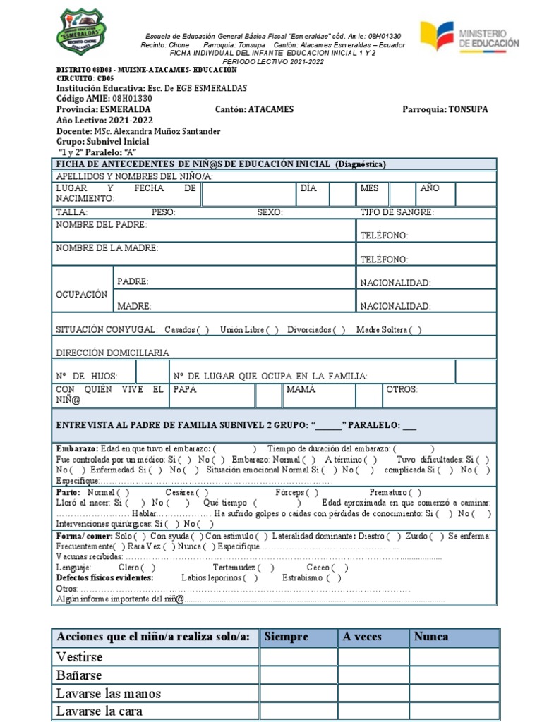 Evaluacion Diagnostica Inicial Y Prepaatoria 2021 2022 Pdf