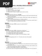 Biostatistics MCQ | PDF | Correlation And Dependence | Mean
