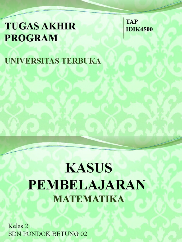 TUGAS AKHIR PROGRAM. Kelompok 2 | PDF