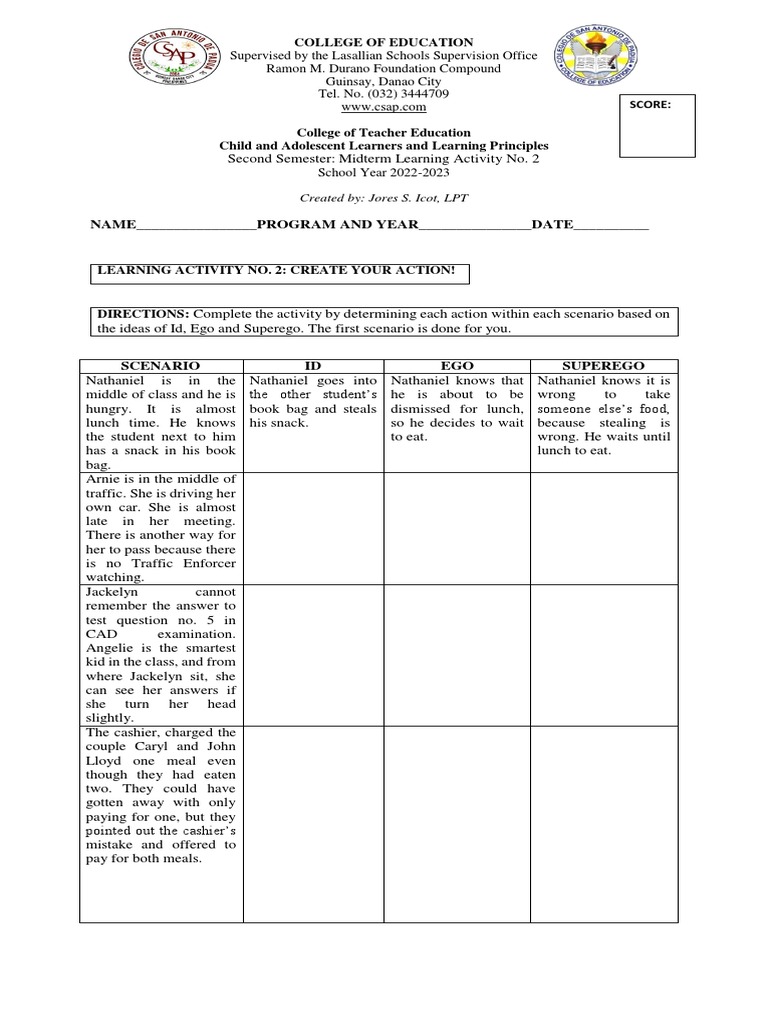 Midterm Learning Activity 2 Cad | PDF | Id | Learning Midterm Learning Activity 2 Cad | PDF | Id | Learning