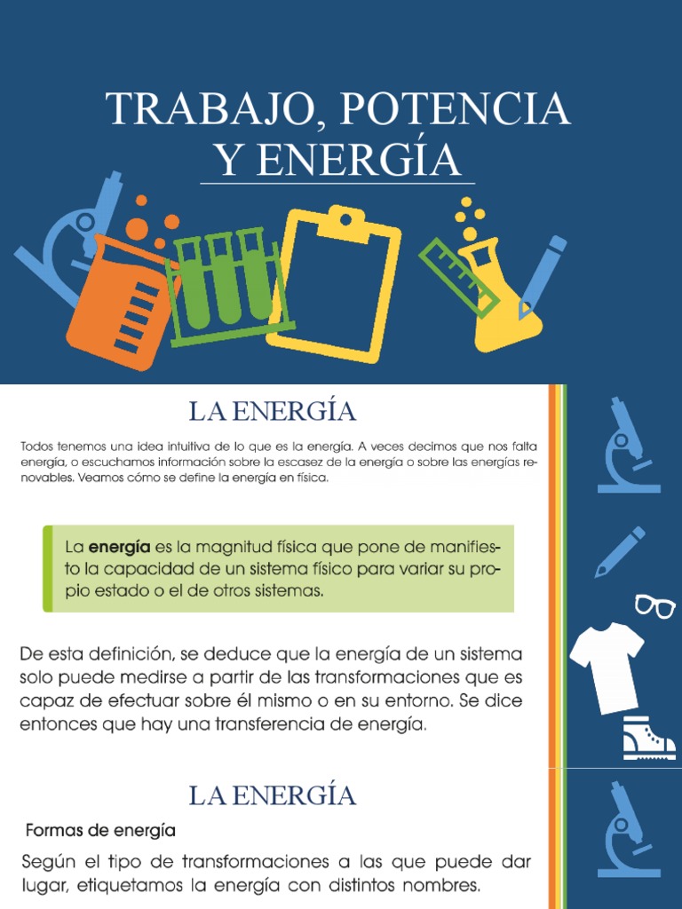 Trabajo, Potencia y Energía | PDF
