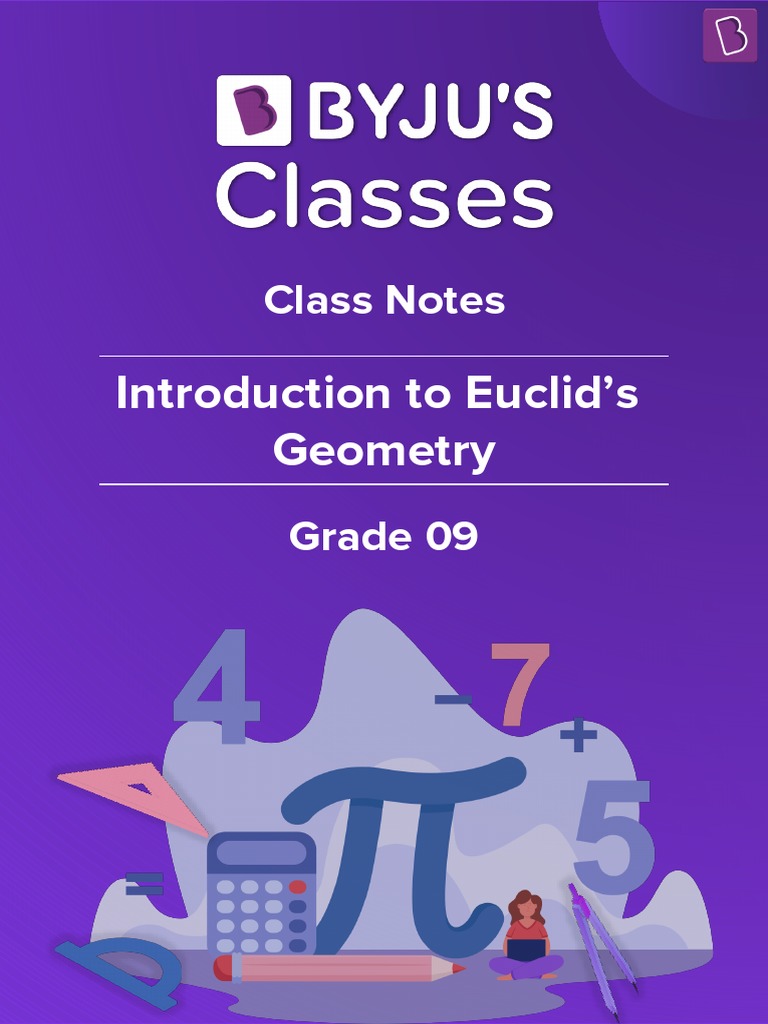 Notes - Introduction To Euclid's Geometry | PDF | Line (Geometry) | Axiom