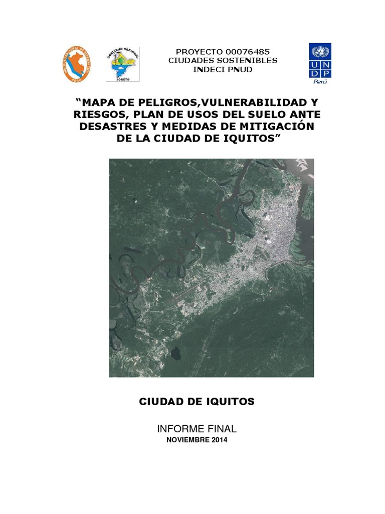 Estudio Mapa de Peligros Iquitos. 2014 | PDF | Sistema de información ...