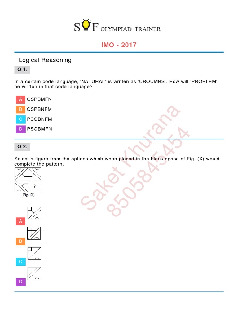Imo - 2017 | PDF | Circle | Numbers
