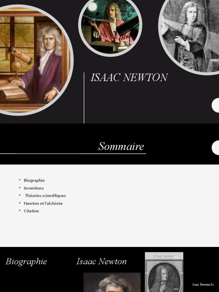Isaac Newton : Biographie et Inventions | PDF