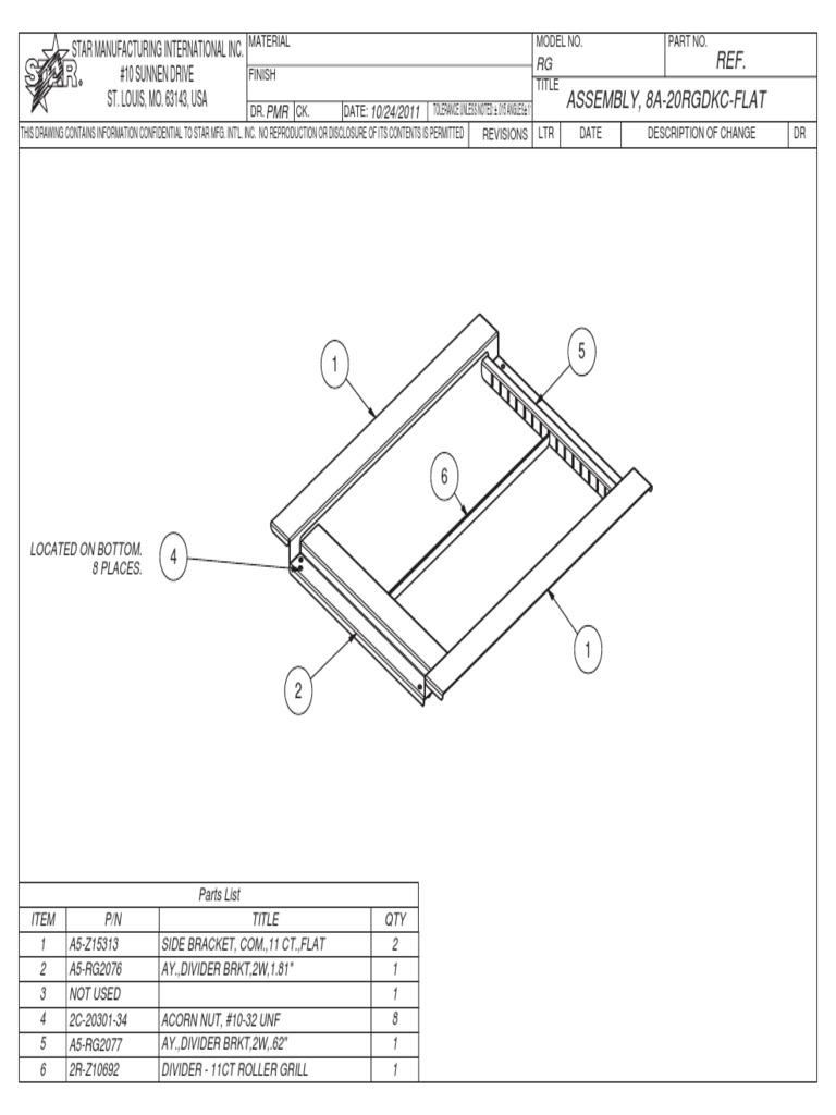 Star MFG Parts List and Changes | PDF