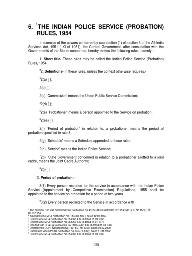 Revised_AIS_Rule_Vol_III_IPS_Rule_06 | PDF | Probation | Surety