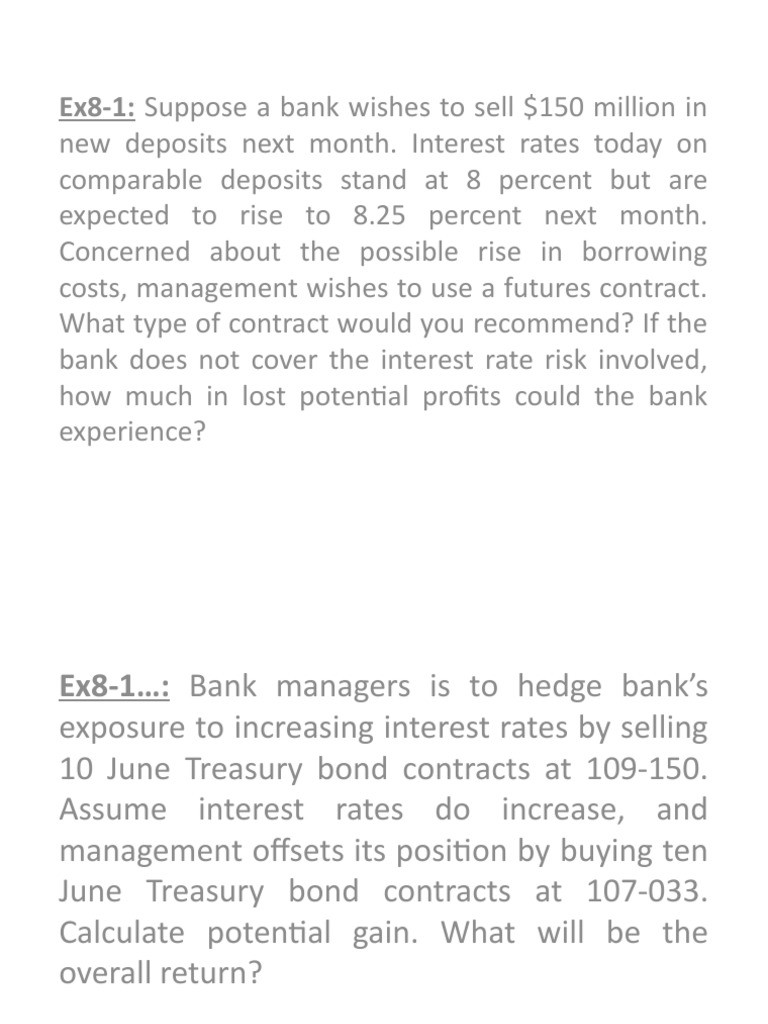 Chapter 8 Examples | Download Free PDF | Futures Contract | Interest