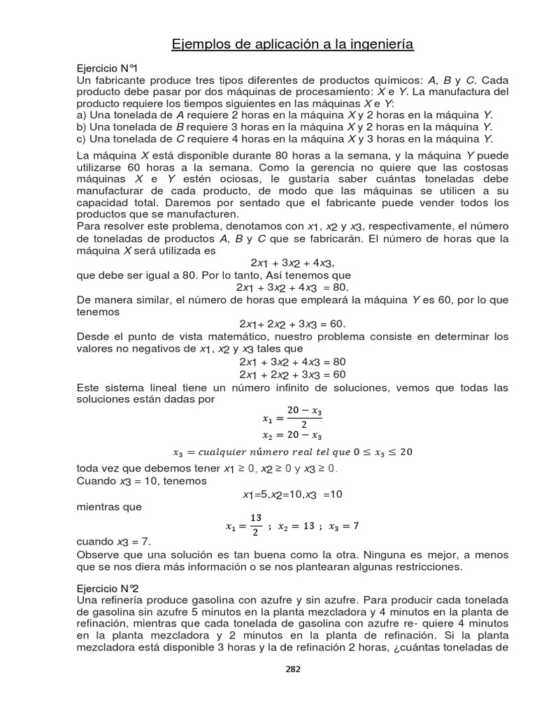 Unidad 11 Ejercicios de Aplicación Pág 282 - 295 | PDF | Matriz ...