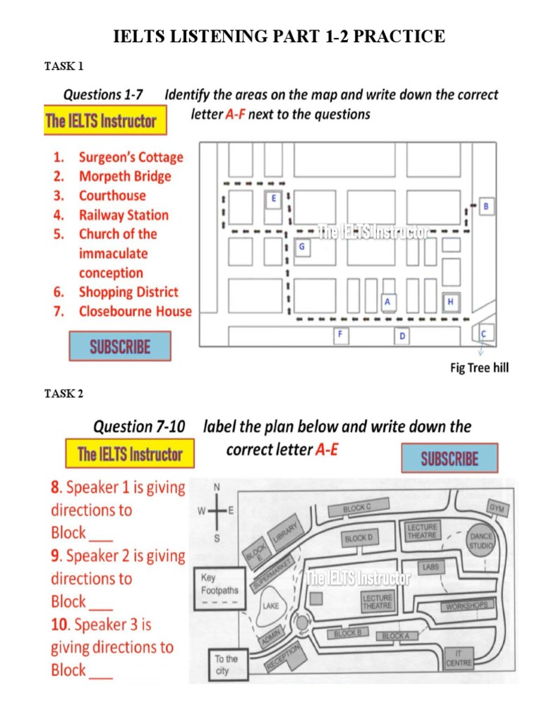 Ielts Listening Part 1 - 2 November 28 | PDF