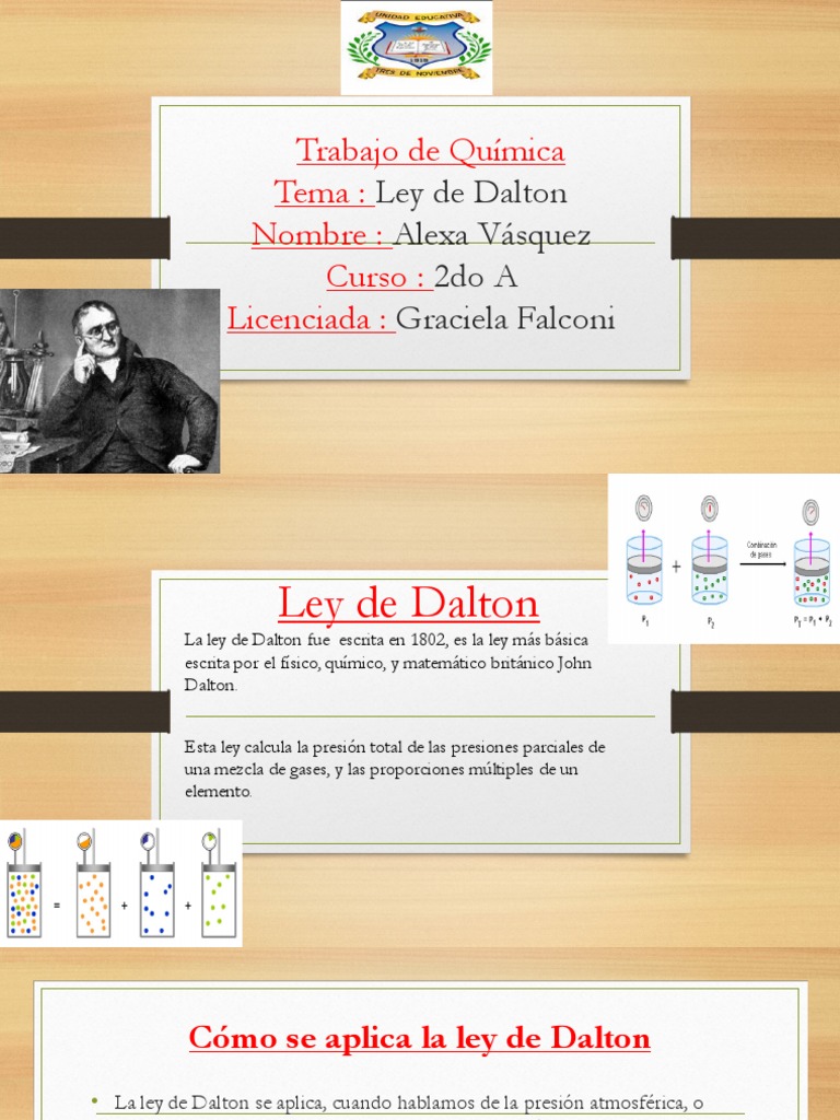 Ley de Dalton | PDF