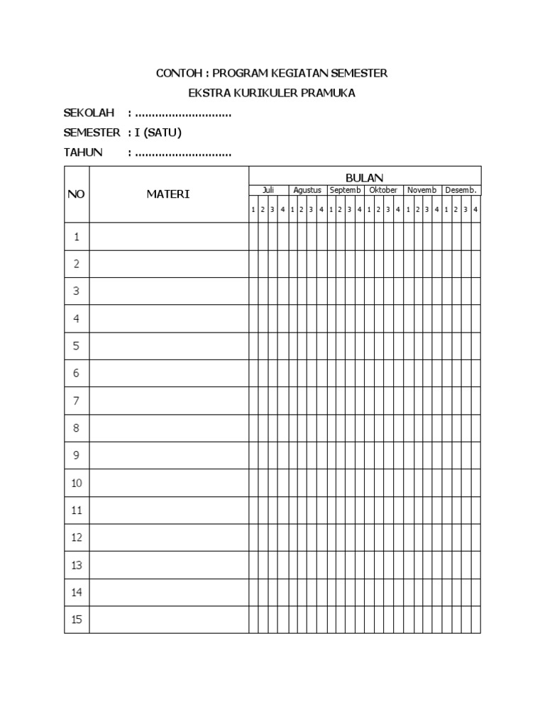 CONTOH 03. PROTA.PROMES PRAMUKA | PDF