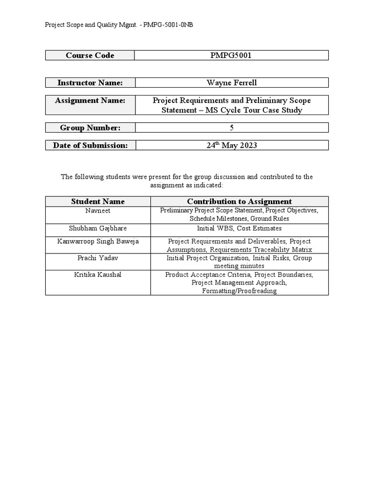 MS Study Case Final Report | PDF | Fundraising | Project Management