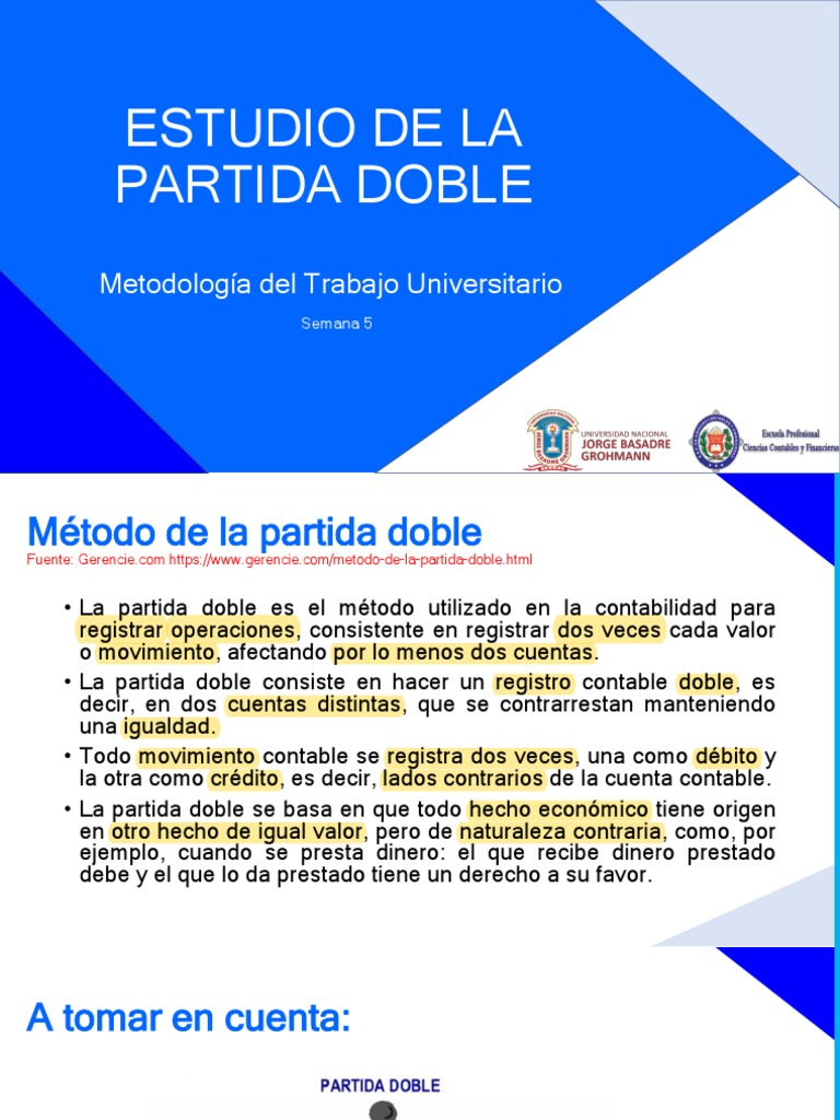 Metodología de la Partida Doble en Contabilidad | PDF | Contabilidad ...