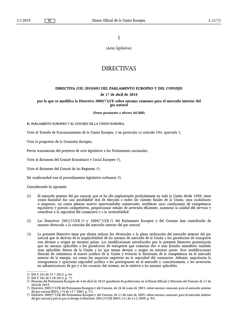 Directivas: (Texto Pertinente A Efectos Del EEE) | PDF | Comisión ...